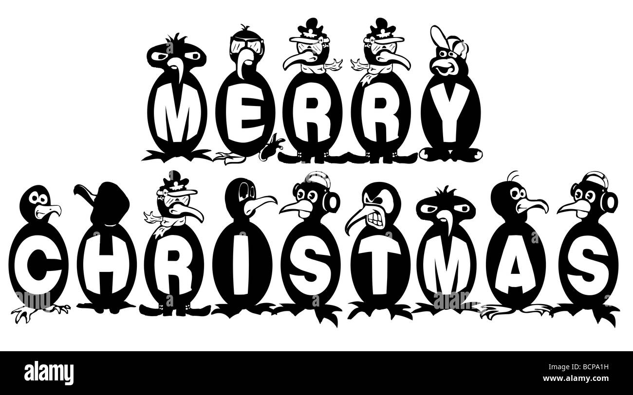 Animal funny christmas Black and White Stock Photos & Images - Alamy