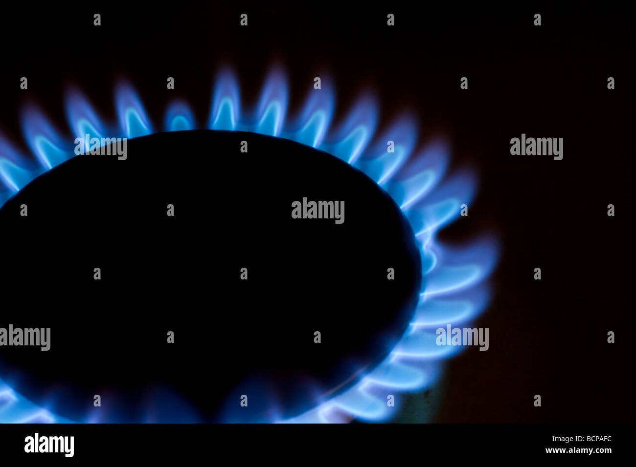 Gas hob ring Stock Photo - Alamy