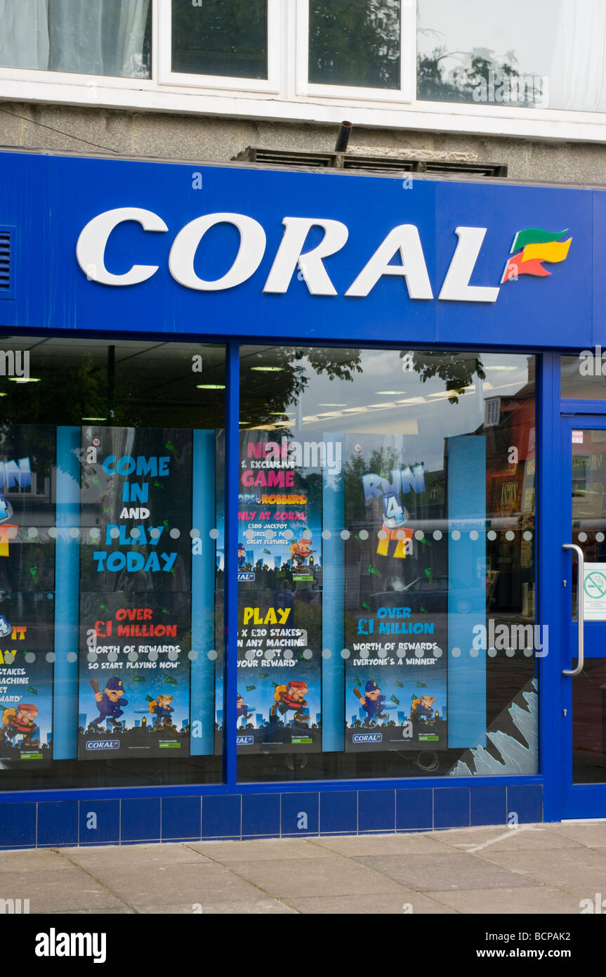 Coral Bookmakers Sign High Resolution Stock Photography and Images - Alamy
