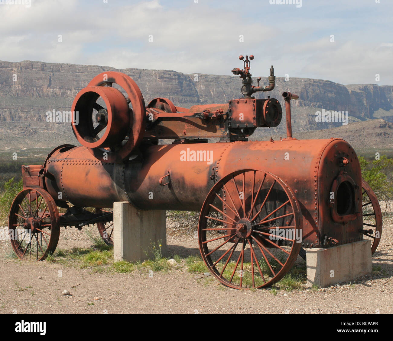 Antique Steam Pump at Big Bend National Park Stock Photo - Alamy