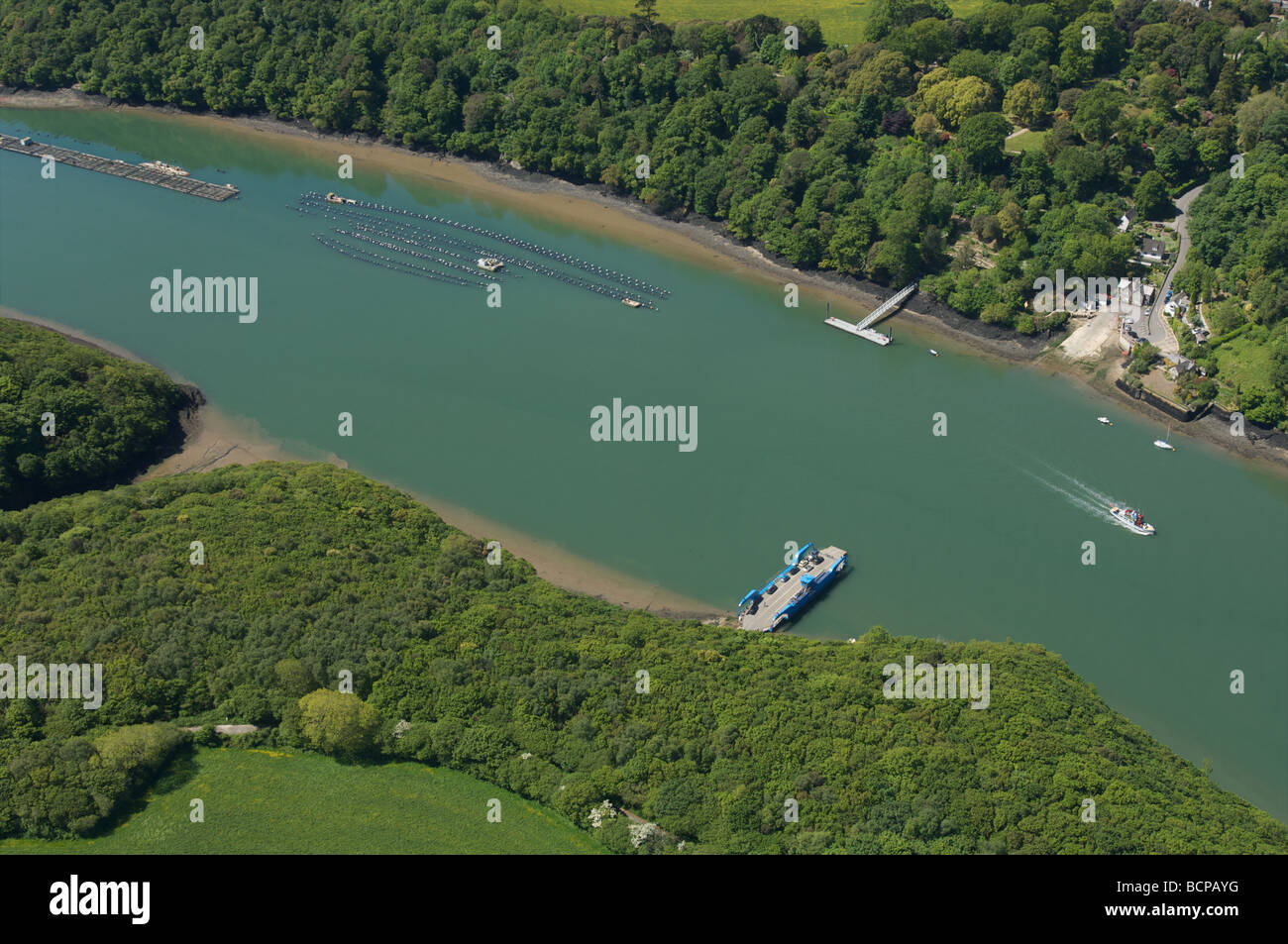New Harry ferry near Falmouth on the River fal Cornwall Stock Photo - Alamy