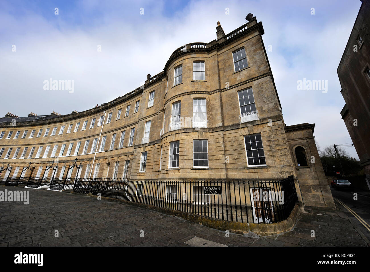 LANSDOWN CRESCENT IN THE CITY OF BATH UK Stock Photo - Alamy