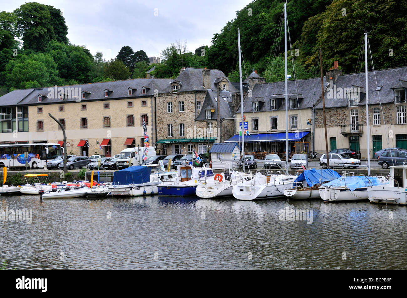 Area of the French town of Dinan known as the port of Dinan on the ...