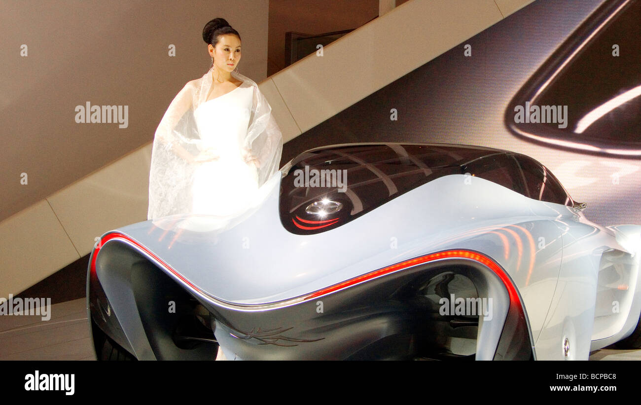 Asian model pose conceptual car hi-res stock photography and images - Alamy