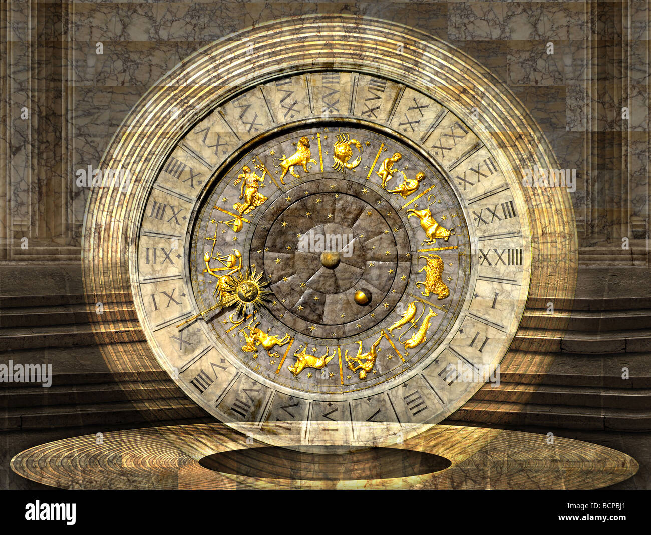 Venetian clock hi-res stock photography and images - Alamy