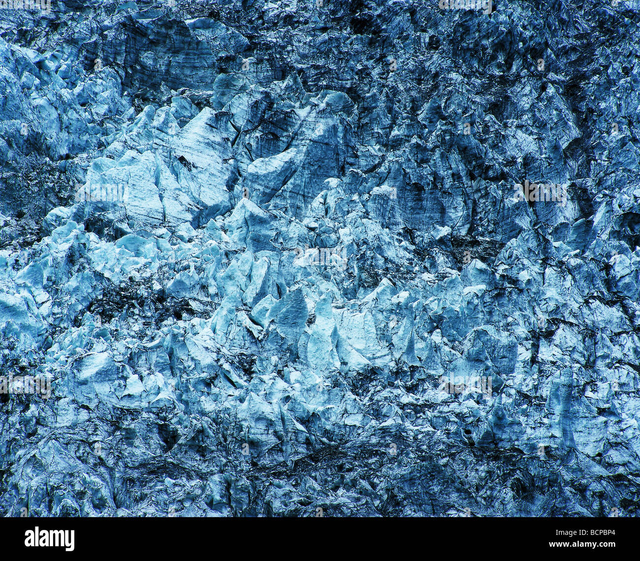 Layered ice in Mingyong Glacier at the foot of Mount Kawa Karbo, Meili ...