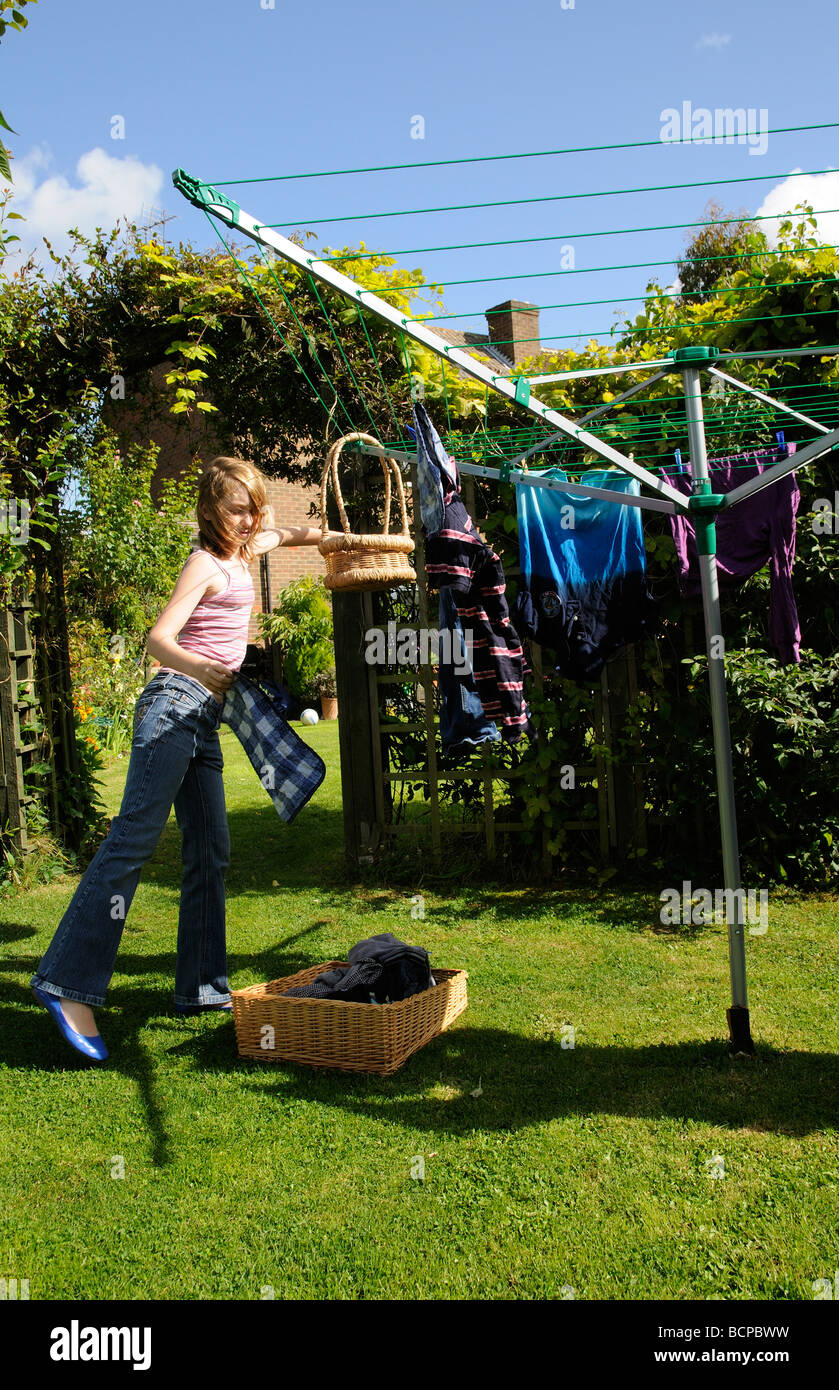 Wash hanging out the washing hi-res stock photography and images - Alamy