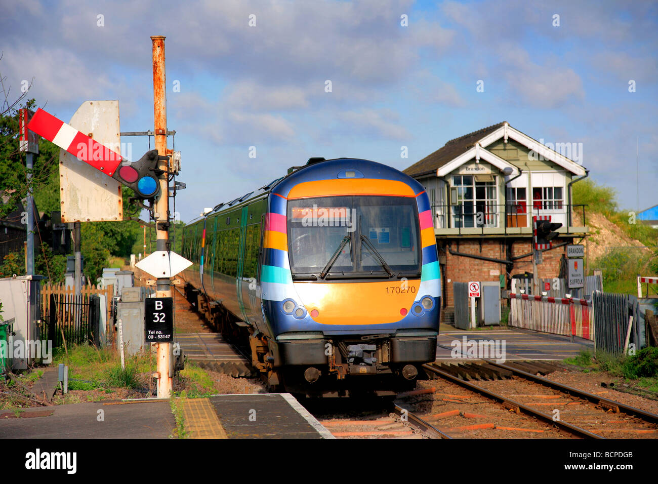 170270 ONE Railways Turbostar diesel train unit Brandon Station High ...