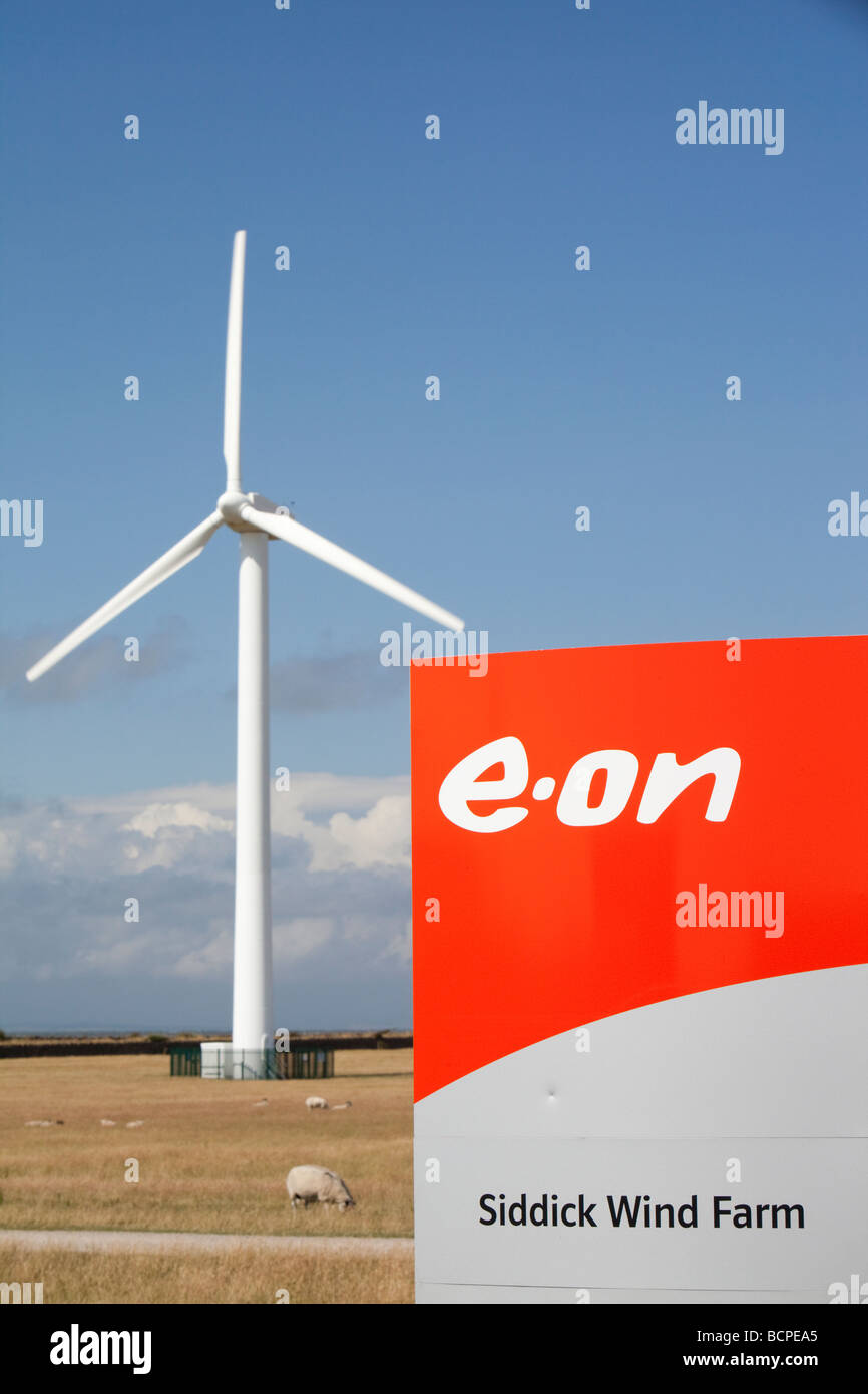 Siddick windfarm on the outskirts of Workington Cumbria UK Stock Photo ...