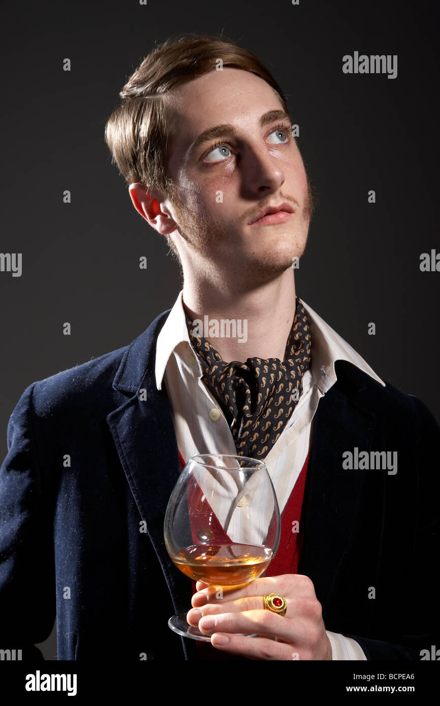 Character portrait, dandy style Stock Photo - Alamy
