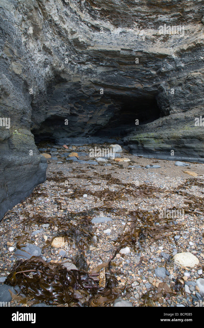 "Boggle Hole" cave, North Yorkshire coast, England, UK Stock Photo - Alamy
