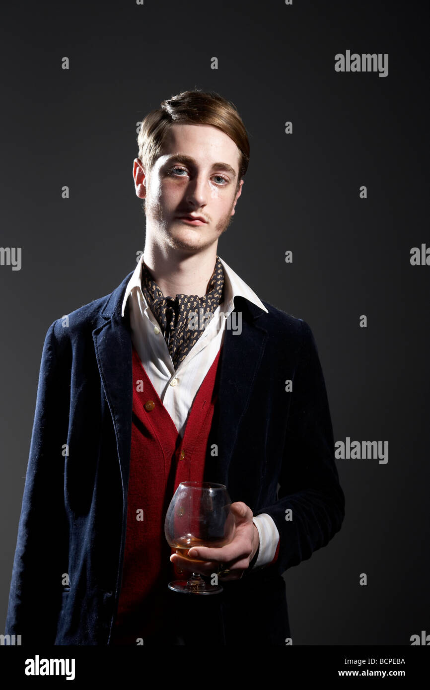 Character portrait, dandy style Stock Photo - Alamy