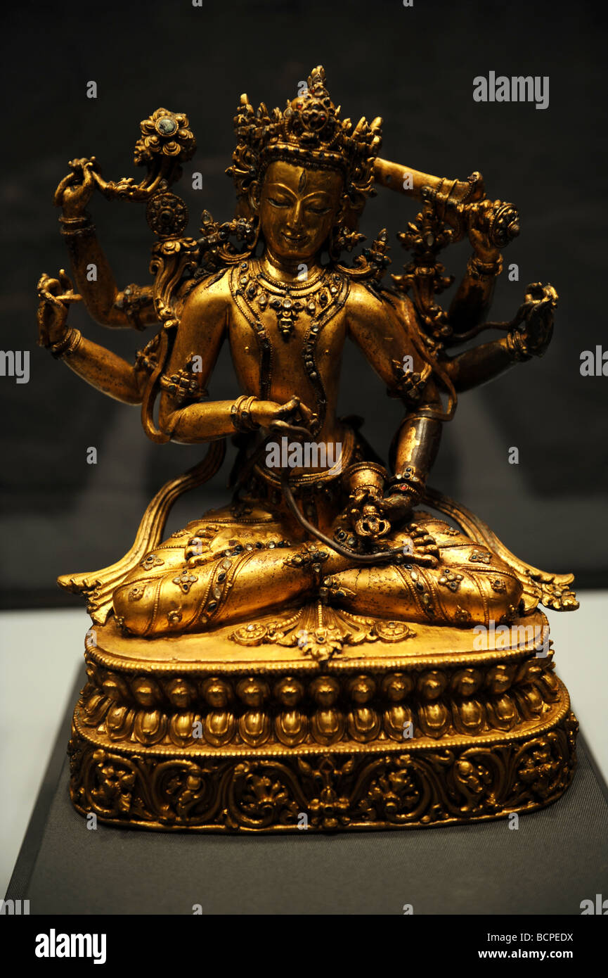 Multiple armed Avalokite?vara Buddha in sitting posture, Capital Museum ...