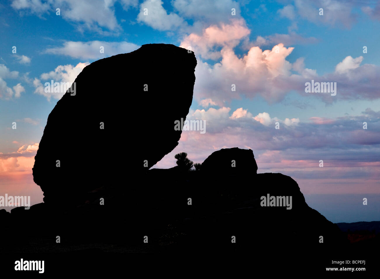 Balancing rock Glacial eratic Lassen Volcanic National Park California ...