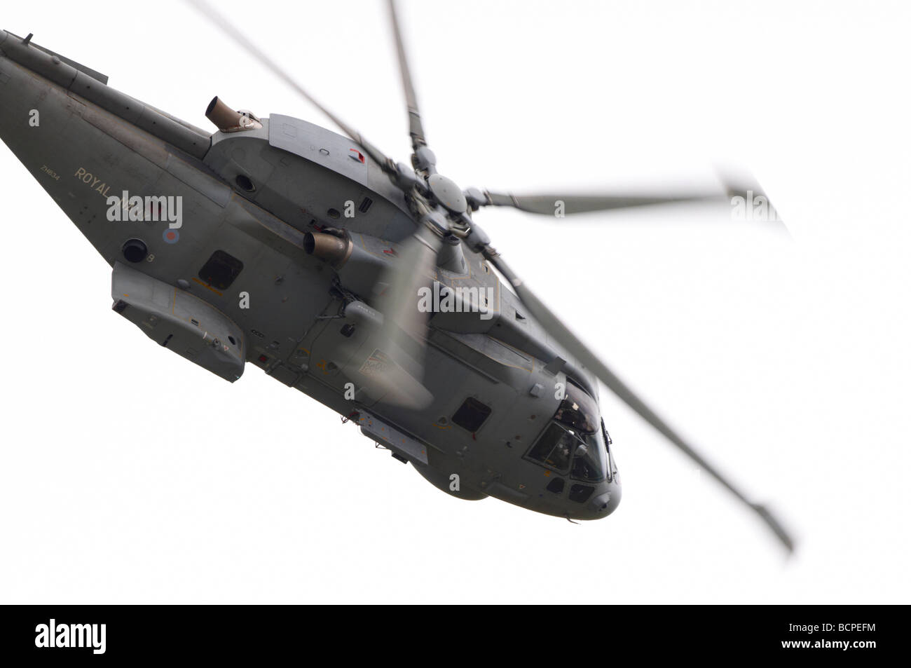 Merlin helicopter flying air Cut Out Stock Images & Pictures - Alamy