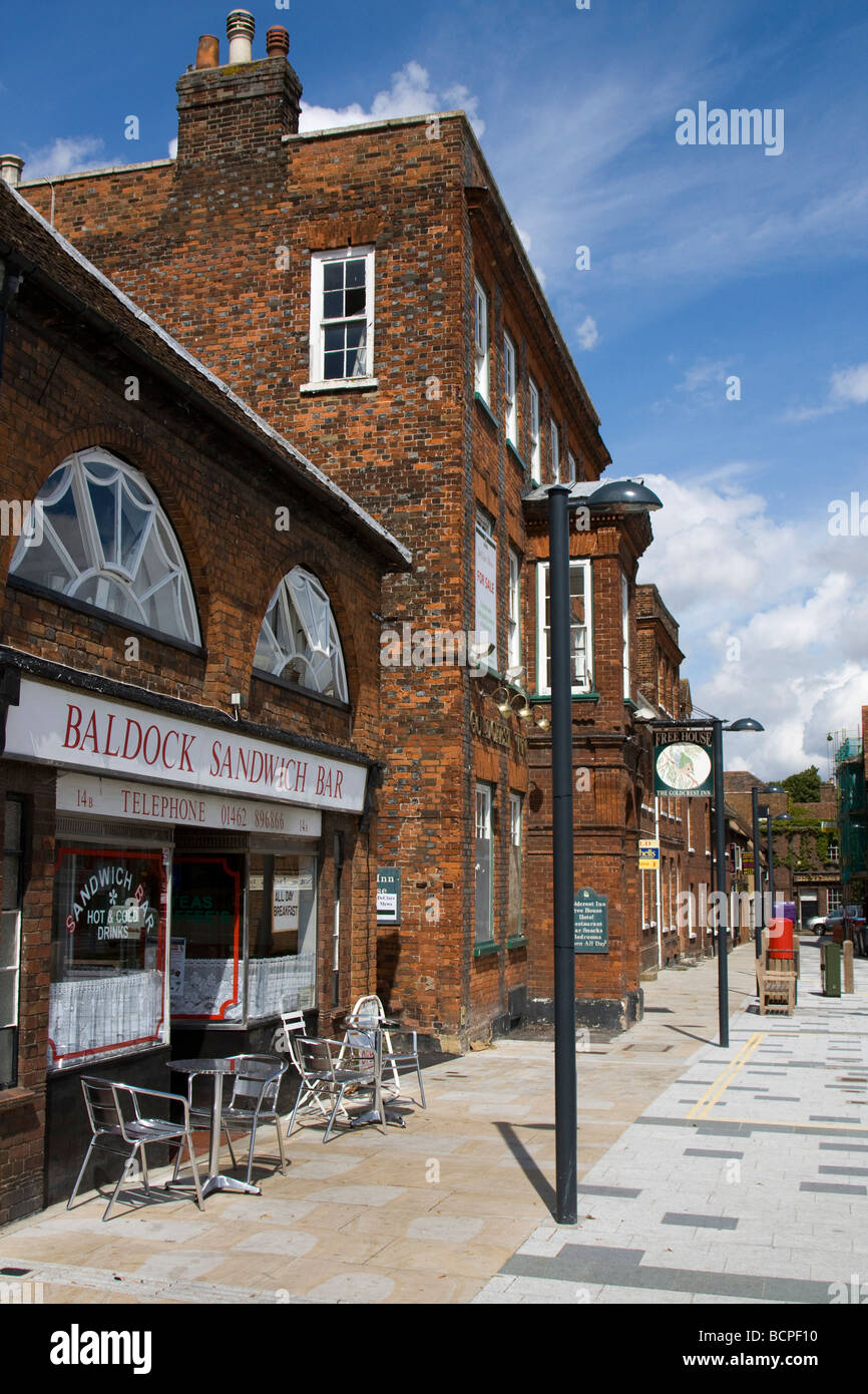 Baldock town centre high street hertfordshire england uk gb Stock Photo ...