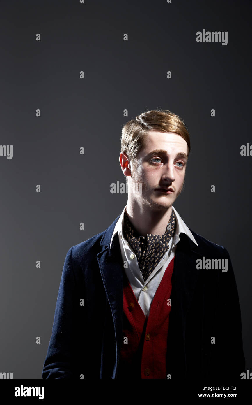 Character portrait, dandy style Stock Photo - Alamy