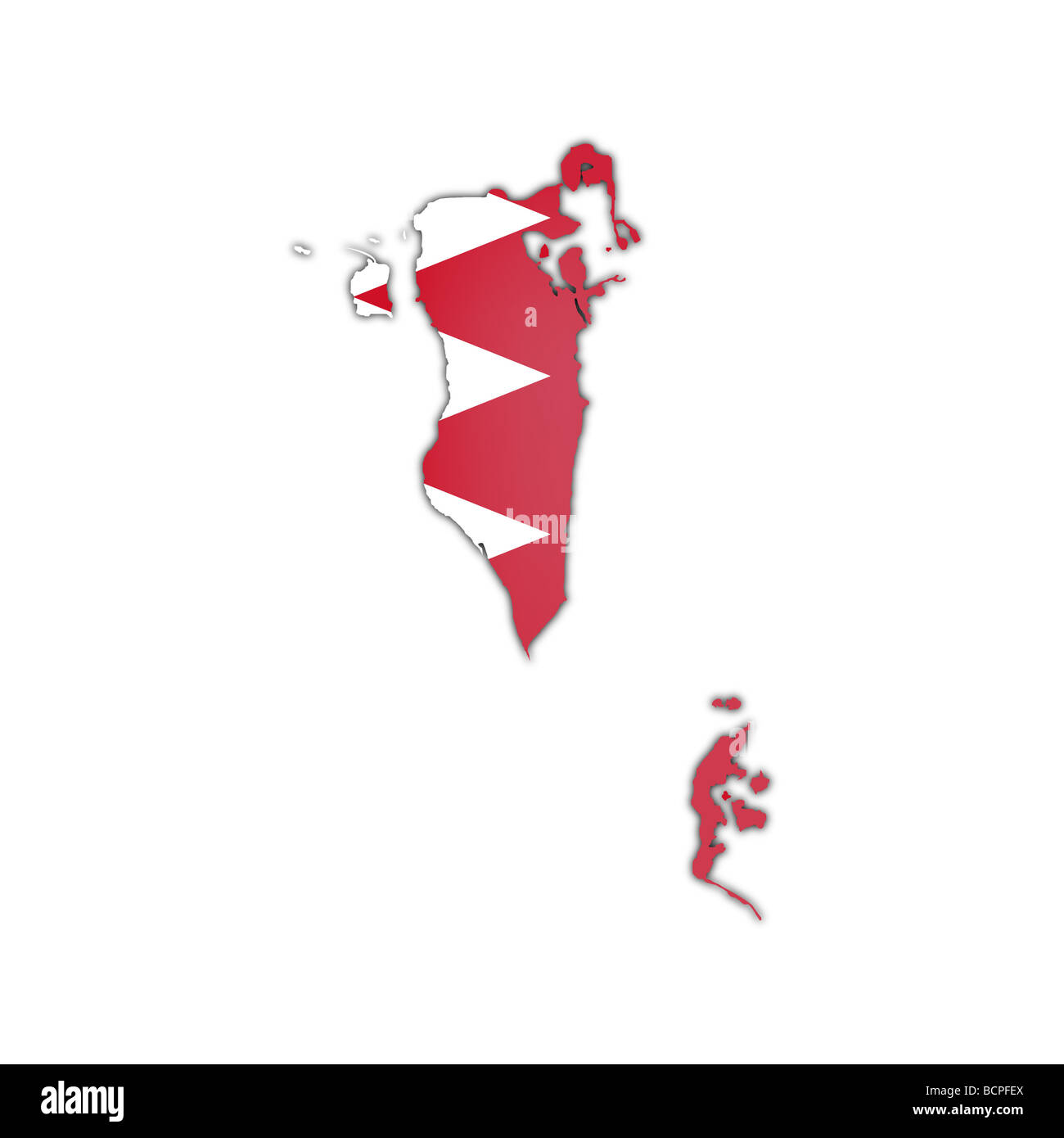 Map of bahrain hi-res stock photography and images - Alamy