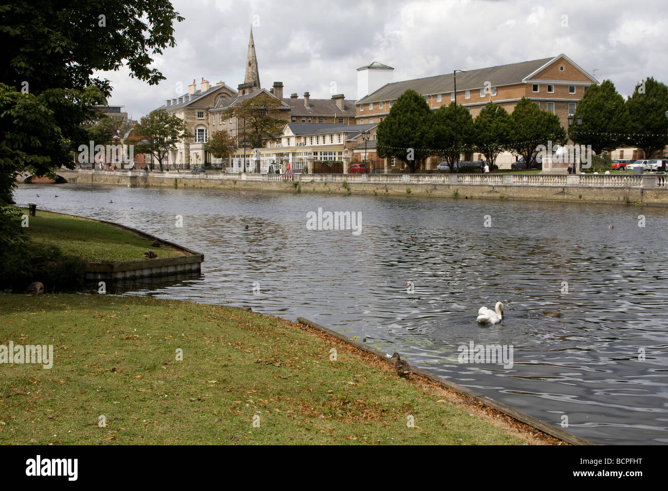 Bedford river great ouse Bedfordshire England Stock Photo - Alamy