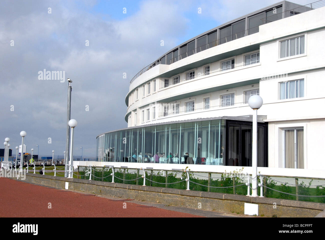 The Art Deco Midland Hotel in Morecambe Lancashire England Stock Photo ...
