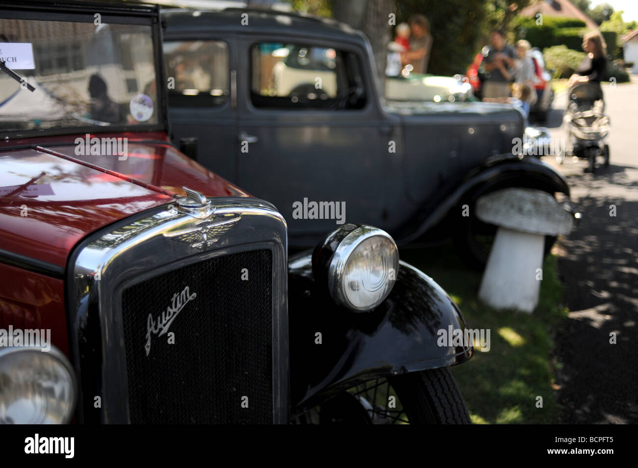 Old Austin cars on display Stock Photo - Alamy