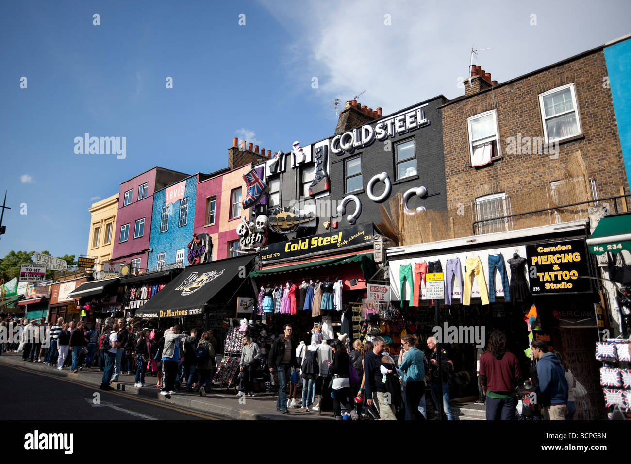 Trendy shops in Camden Town, London, England, UK Stock Photo - Alamy