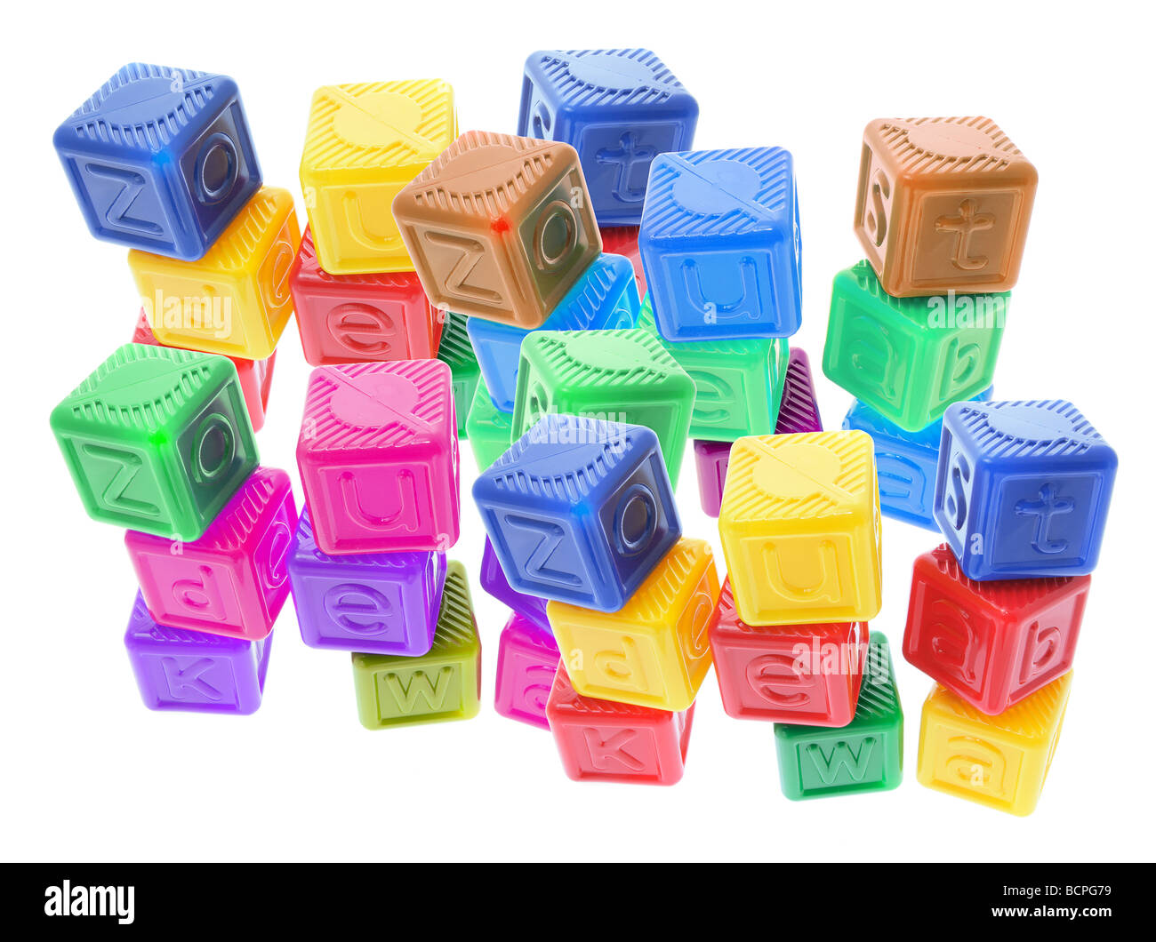 Plastic Alphabet Cubes Stock Photo - Alamy