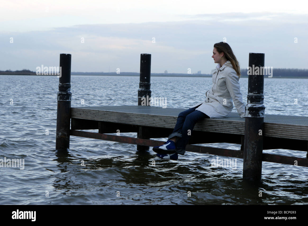 Woman and girl at the seaside hi-res stock photography and images - Alamy