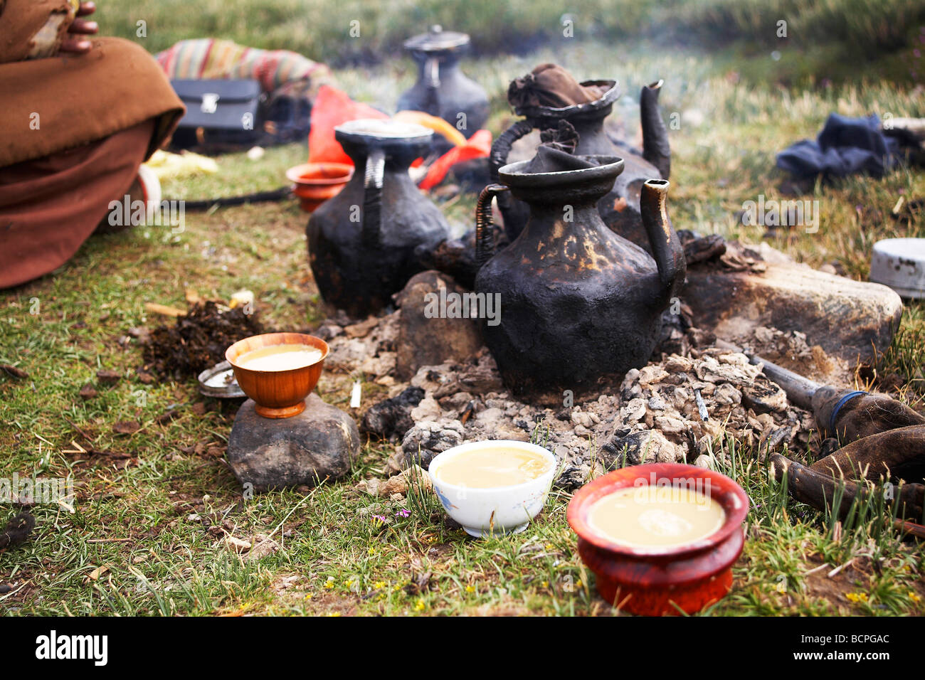 Tibetan butter tea hi-res stock photography and images - Alamy