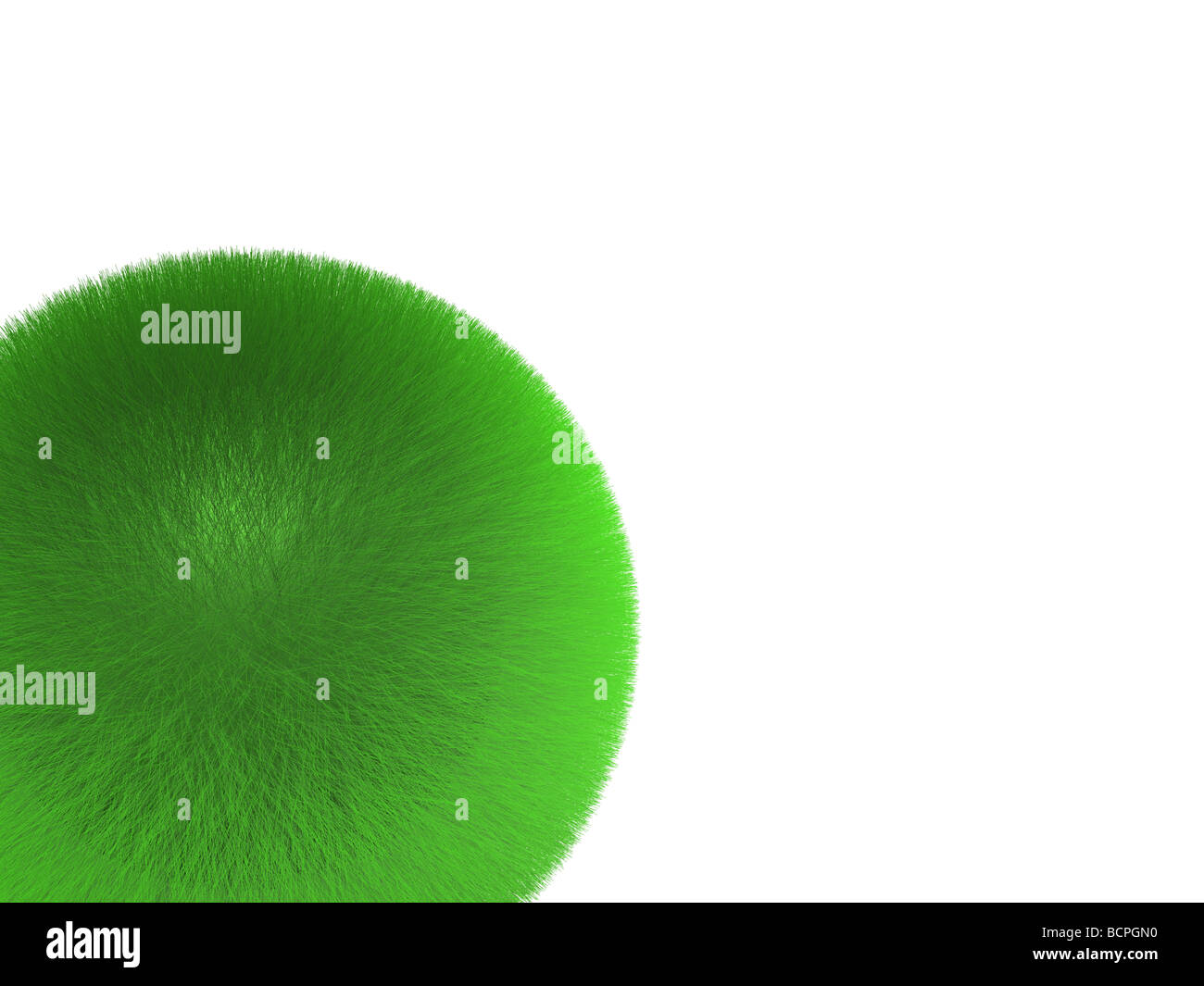 sphere of grass on white background Stock Photo - Alamy
