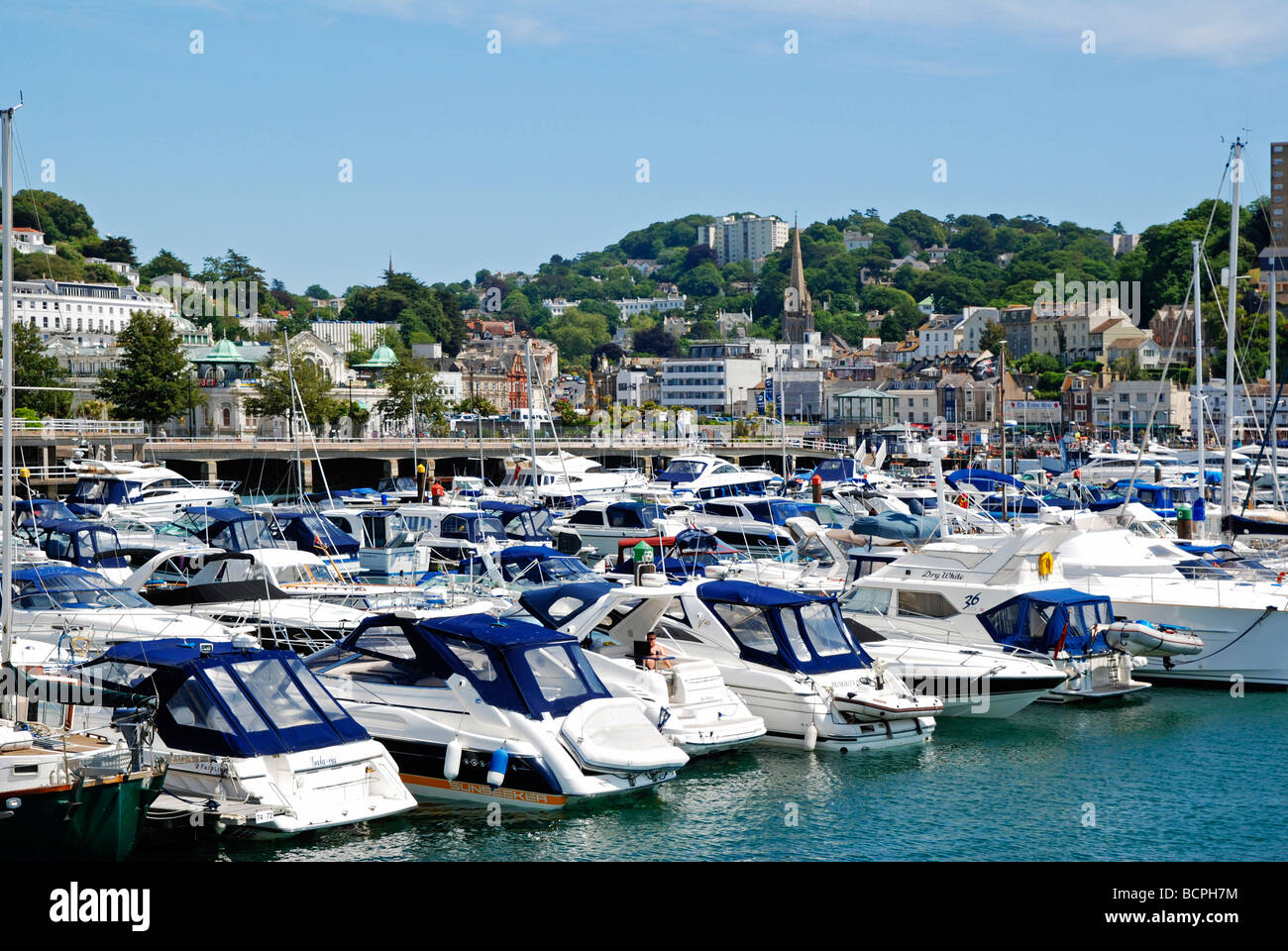 the marina at torquay harbour uk Stock Photo - Alamy