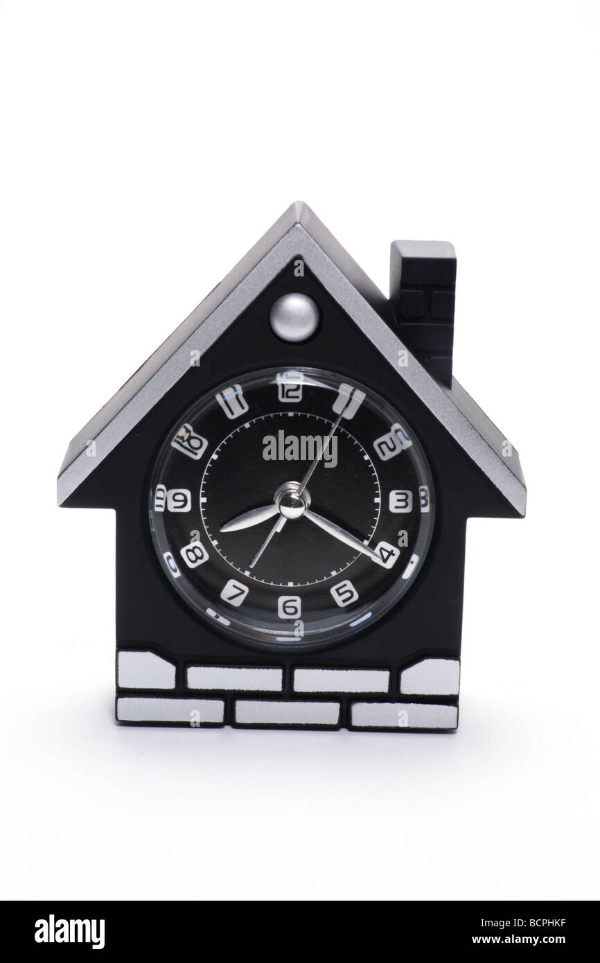 House shaped clock hi-res stock photography and images - Alamy