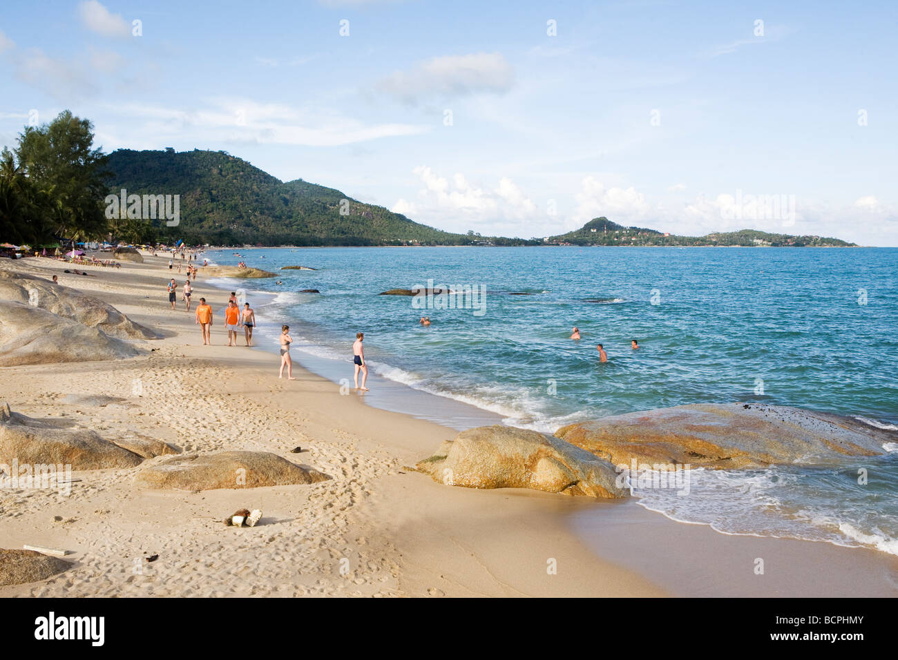 Lamai Beach on Koh Samui, Thailand Stock Photo - Alamy