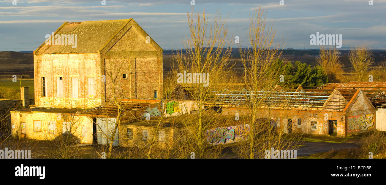 England Tyne Wear East Holywell Colliery Abandoned buildings from a ...