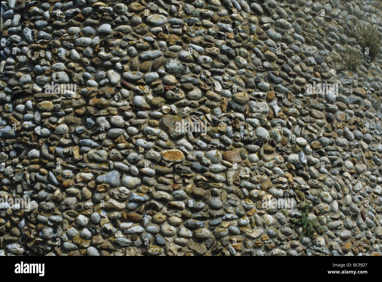 Flint cobbled wall at Repps church, Norfolk Stock Photo - Alamy