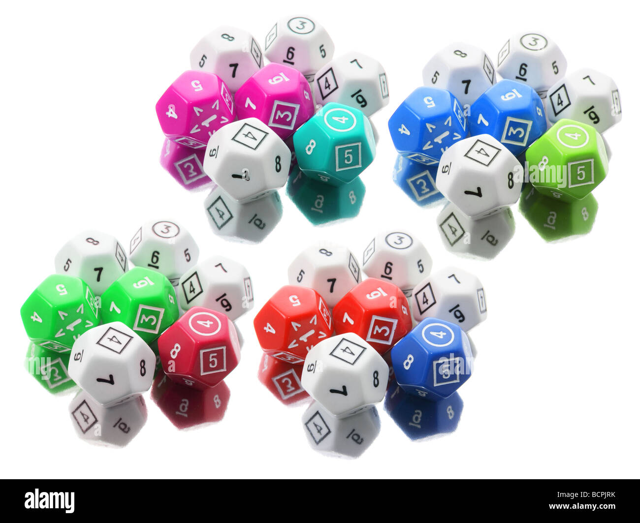 Still life with dice Cut Out Stock Images & Pictures - Alamy