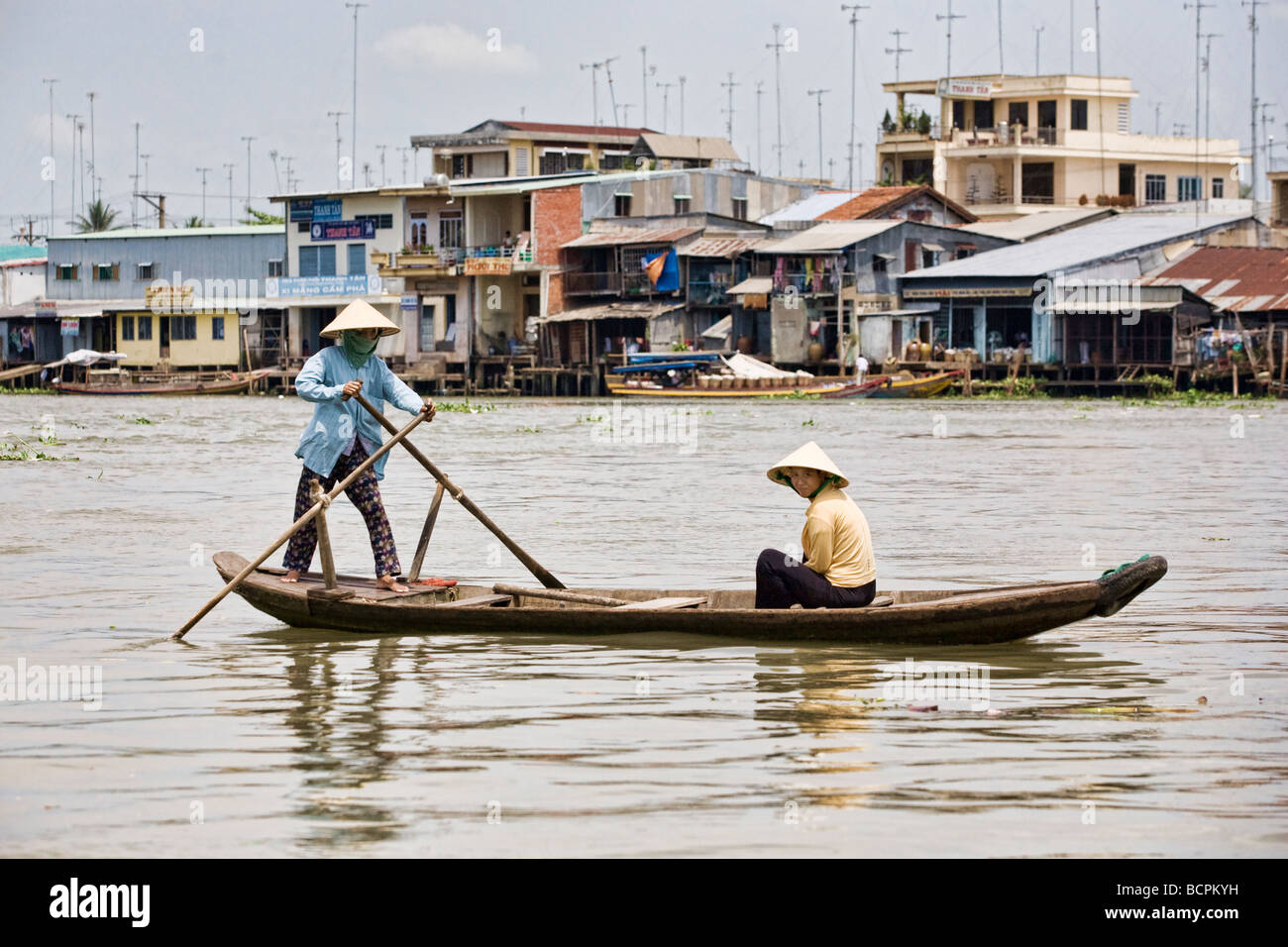 A boat on the Mekong Delta, Vietnam Stock Photo - Alamy