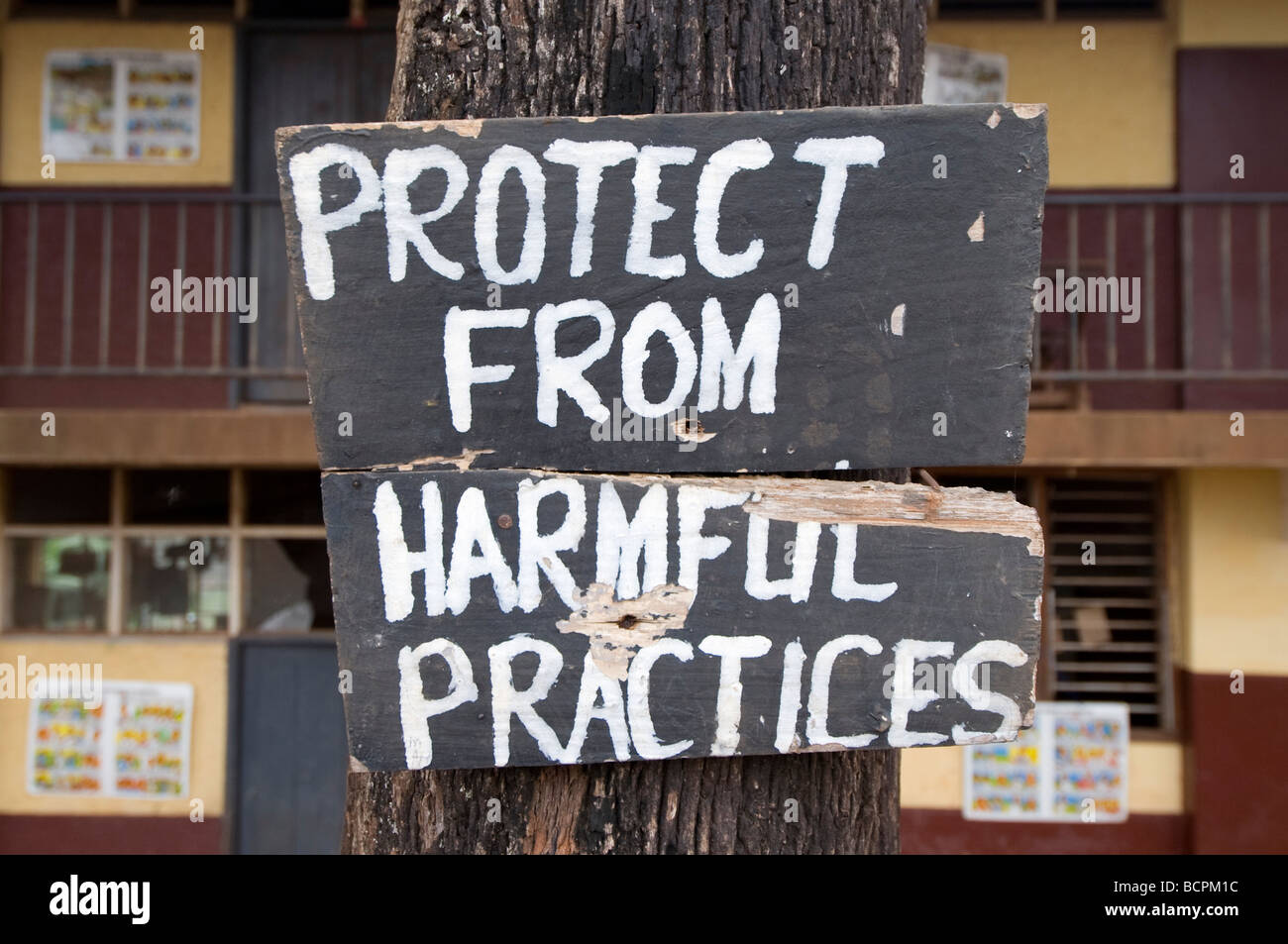 hand written good behaviour signs around Kampala junior school ...