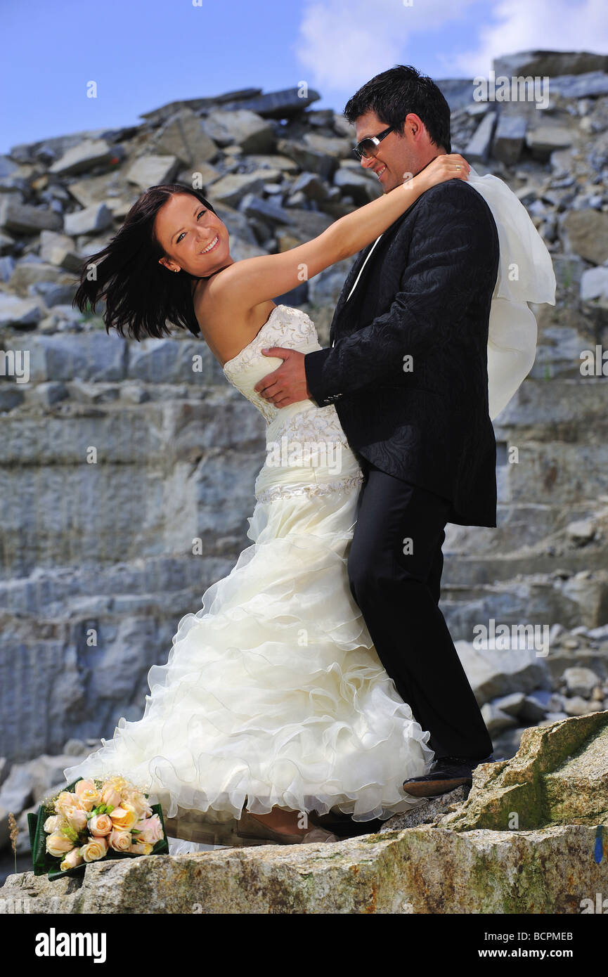 Wedding couple,Couple on wedding day, two, people, outdoor, happiness ...