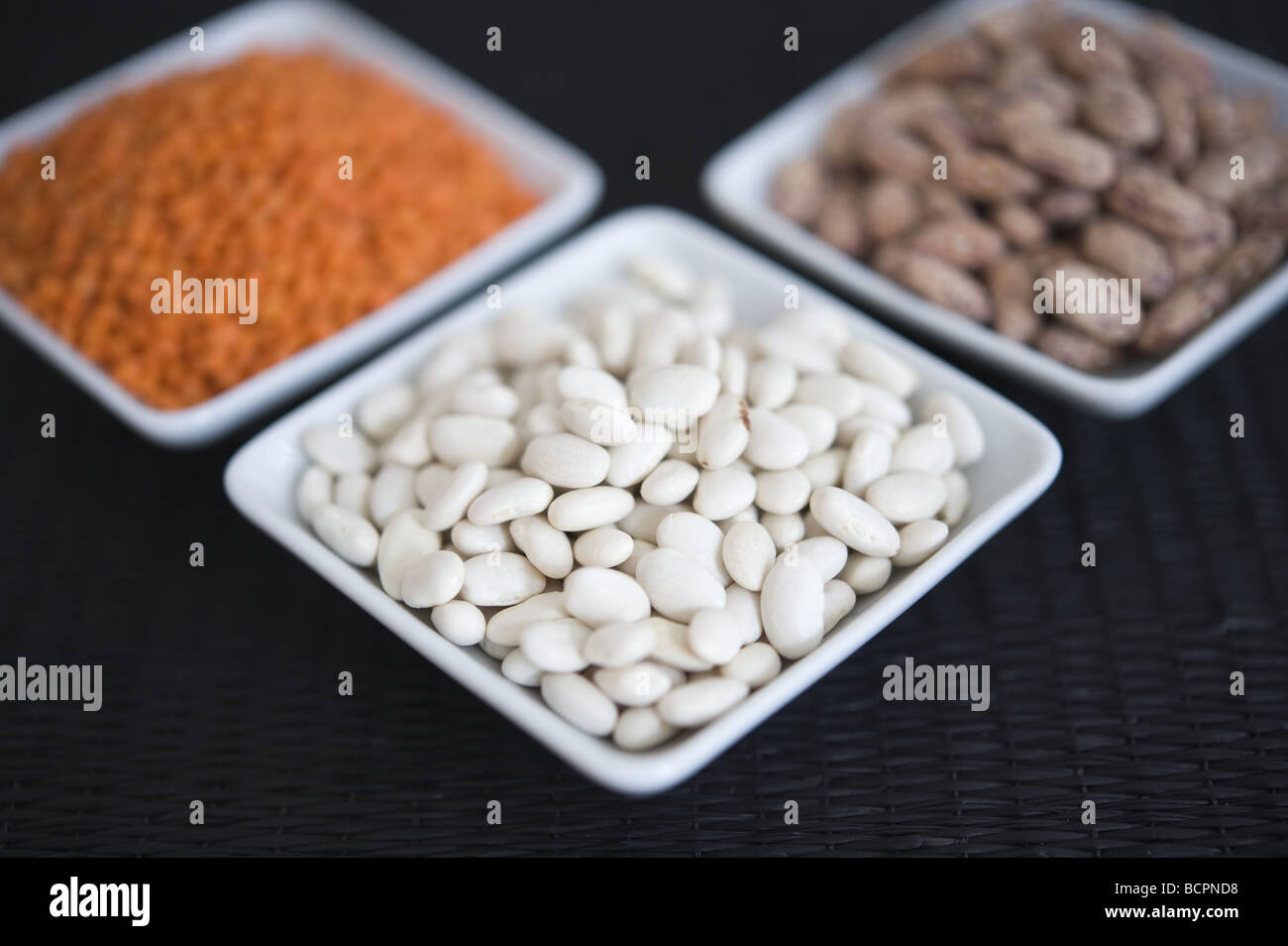 Linsen und Bohnen Lenses and Beans Stock Photo - Alamy