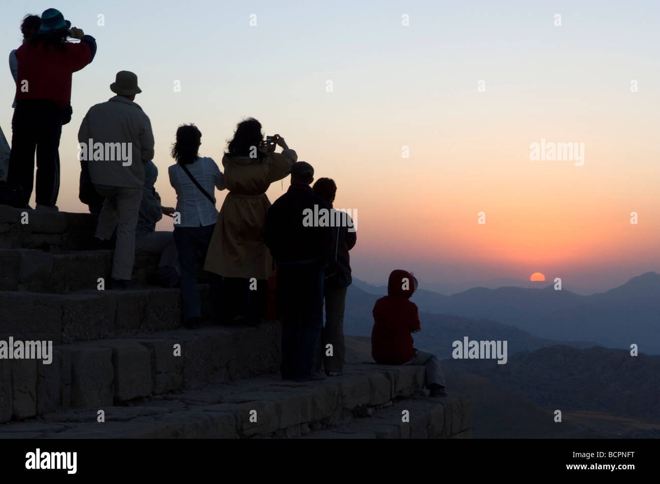People Watching the Sun Stock Photo - Alamy