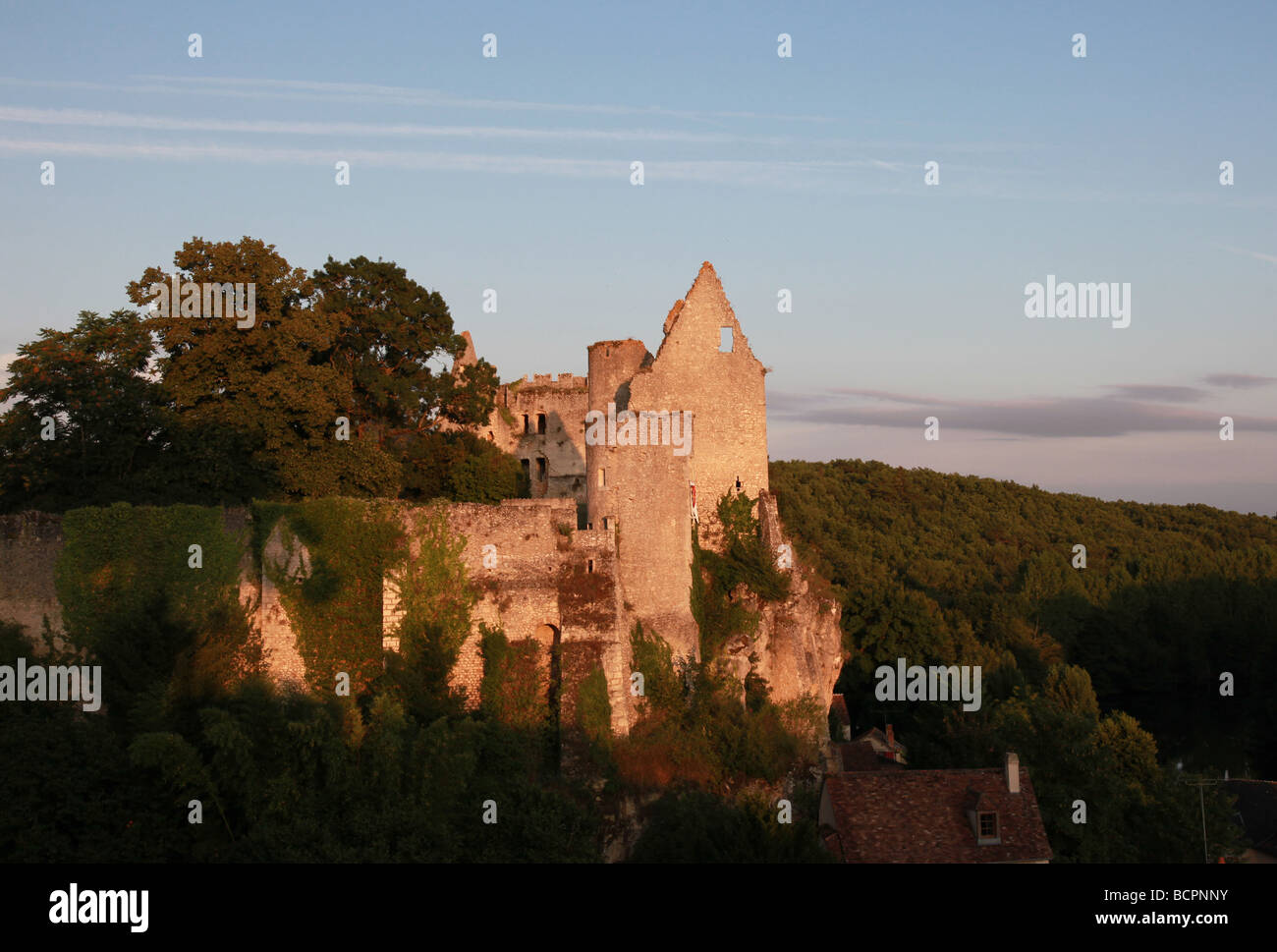 Angles sur L'Anglin the beautiful medieval village in Vienne, Poitou ...