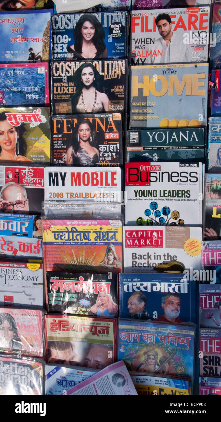 Magazine stall Jaipur Rajasthan India Stock Photo - Alamy
