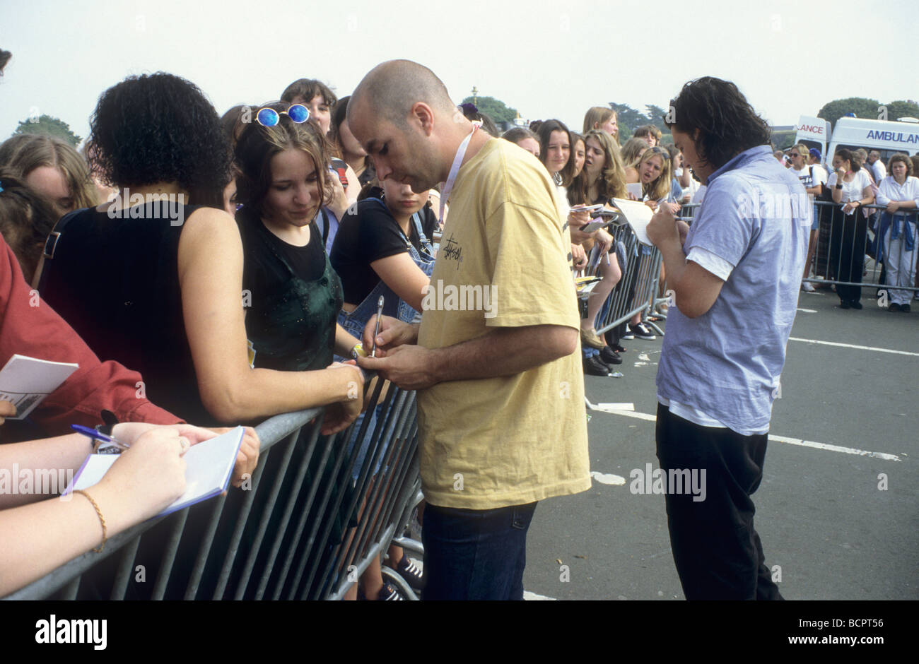 Singer signing autographs hi-res stock photography and images - Alamy