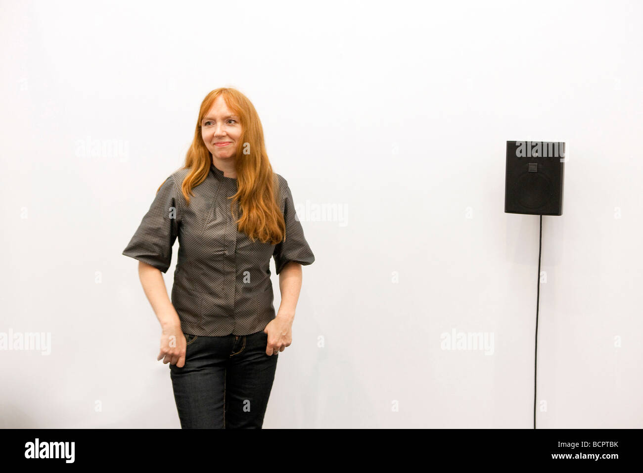 the artist Susan Philipsz during the Art Cologne 2009 Stock Photo - Alamy