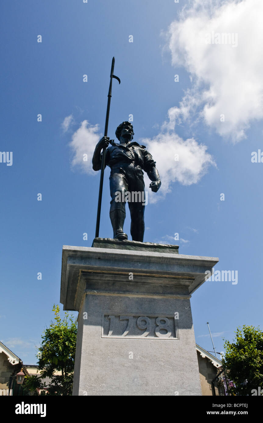 Statue of a Wexford Pikeman, commemorating the 1798 Irish Rebellion ...