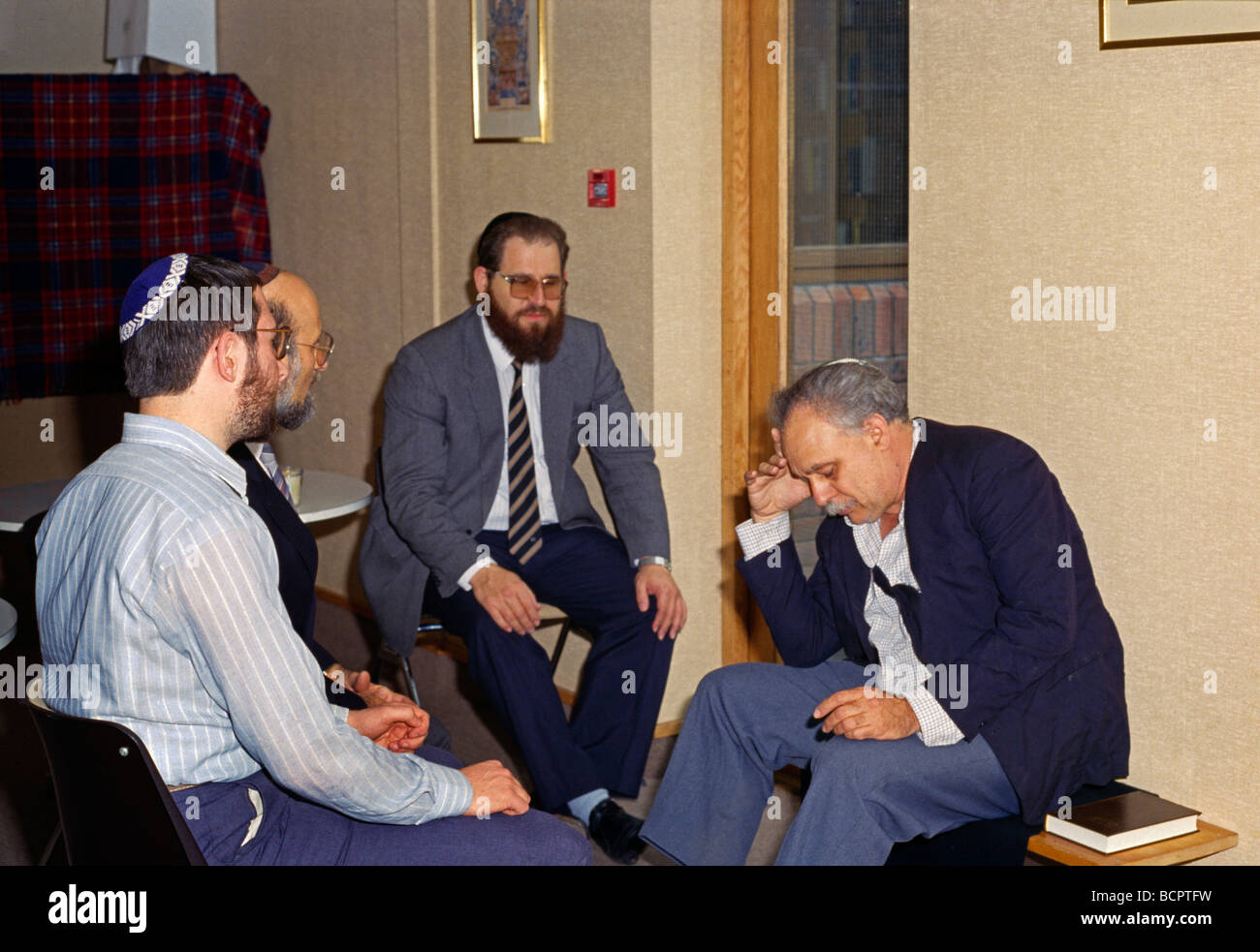 Law Chair Israel Comforting Mourner Torn Coat & Covered Mirror Judaism ...