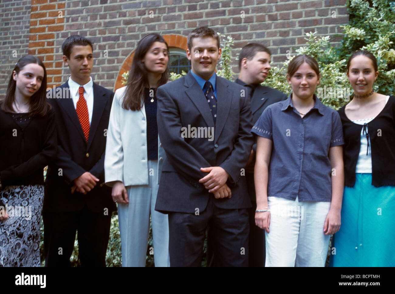 Confirmation Candidates Standing Outside St Anne's Catholic Church ...