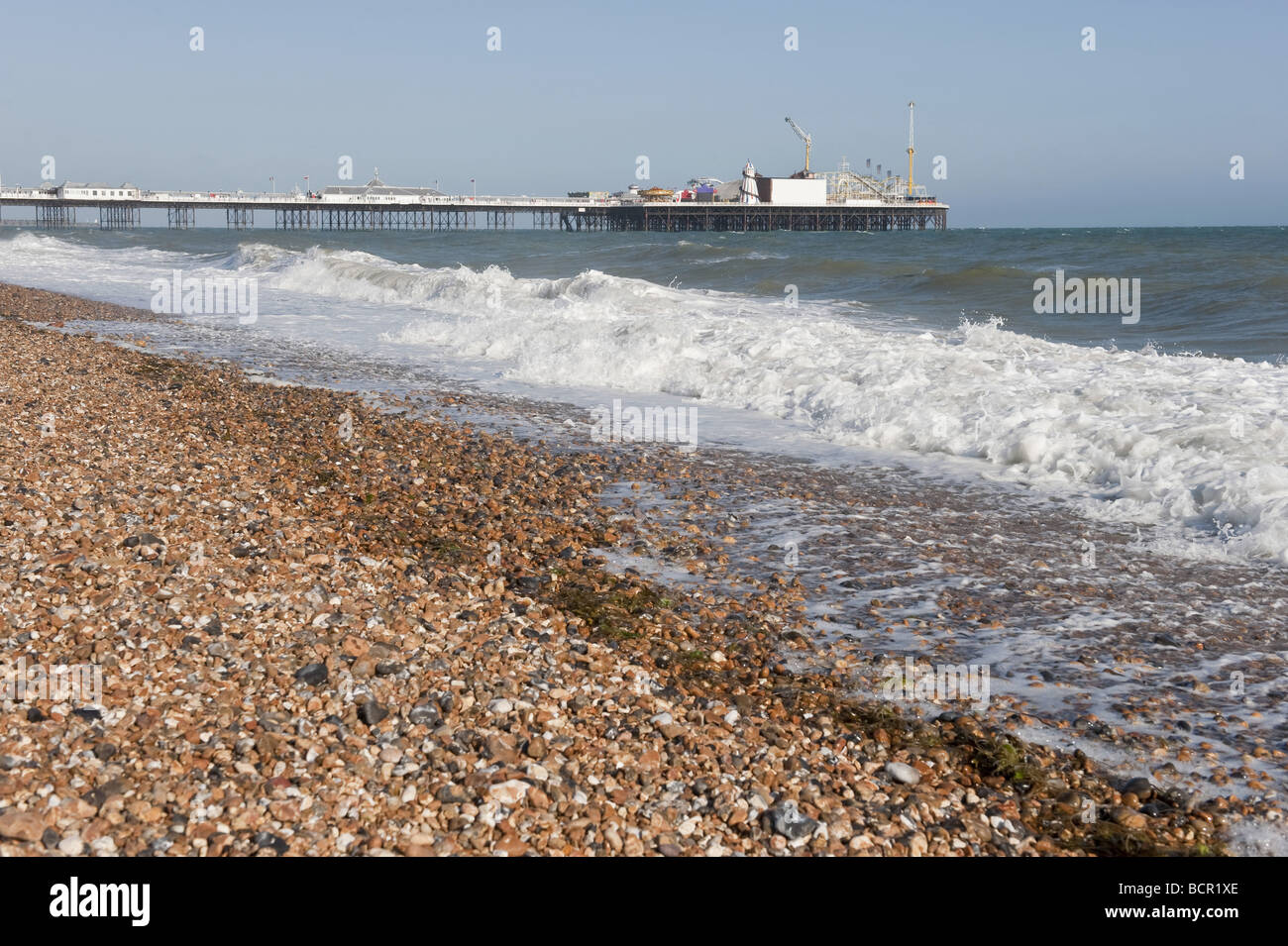 Brighton beach waves hi-res stock photography and images - Alamy