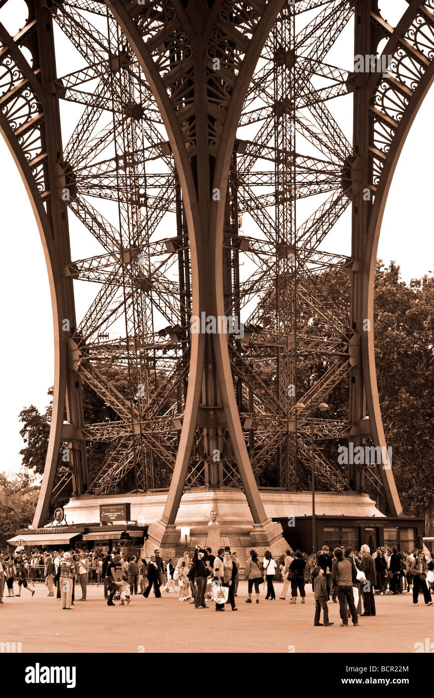 France Paris, the Eiffel Tower, Pier Stock Photo - Alamy